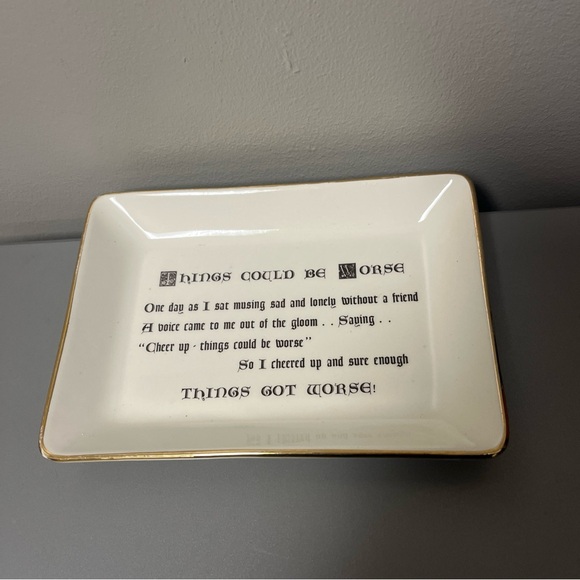 Accents | Vintage Delano Studios Setauket Ny 1958 Trinket Dish Things Could Be Worst | Poshmark